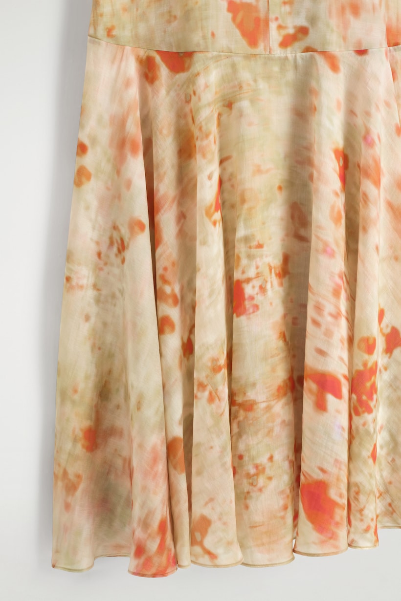 SHEER FLORAL-PRINT MAXI DRESS - MULTICOLORED / FLORAL | COS