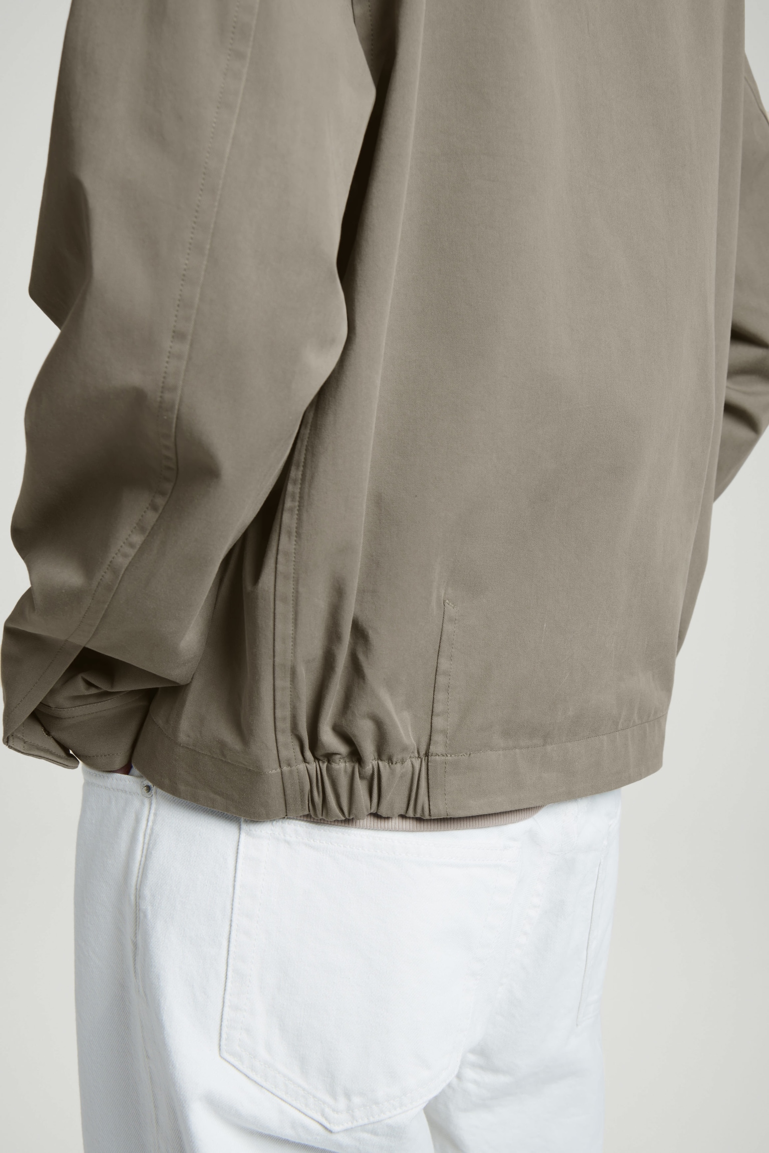 UTILITY COTTON-TWILL OVERSHIRT - DARK MOLE | COS