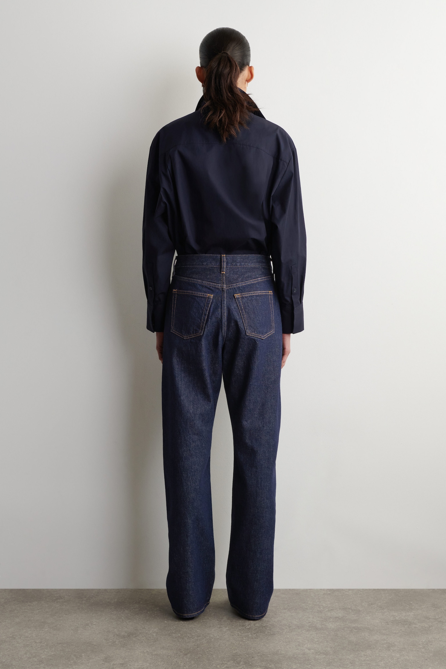 CHORD STRAIGHT-LEG JEANS - DARK INDIGO | COS US
