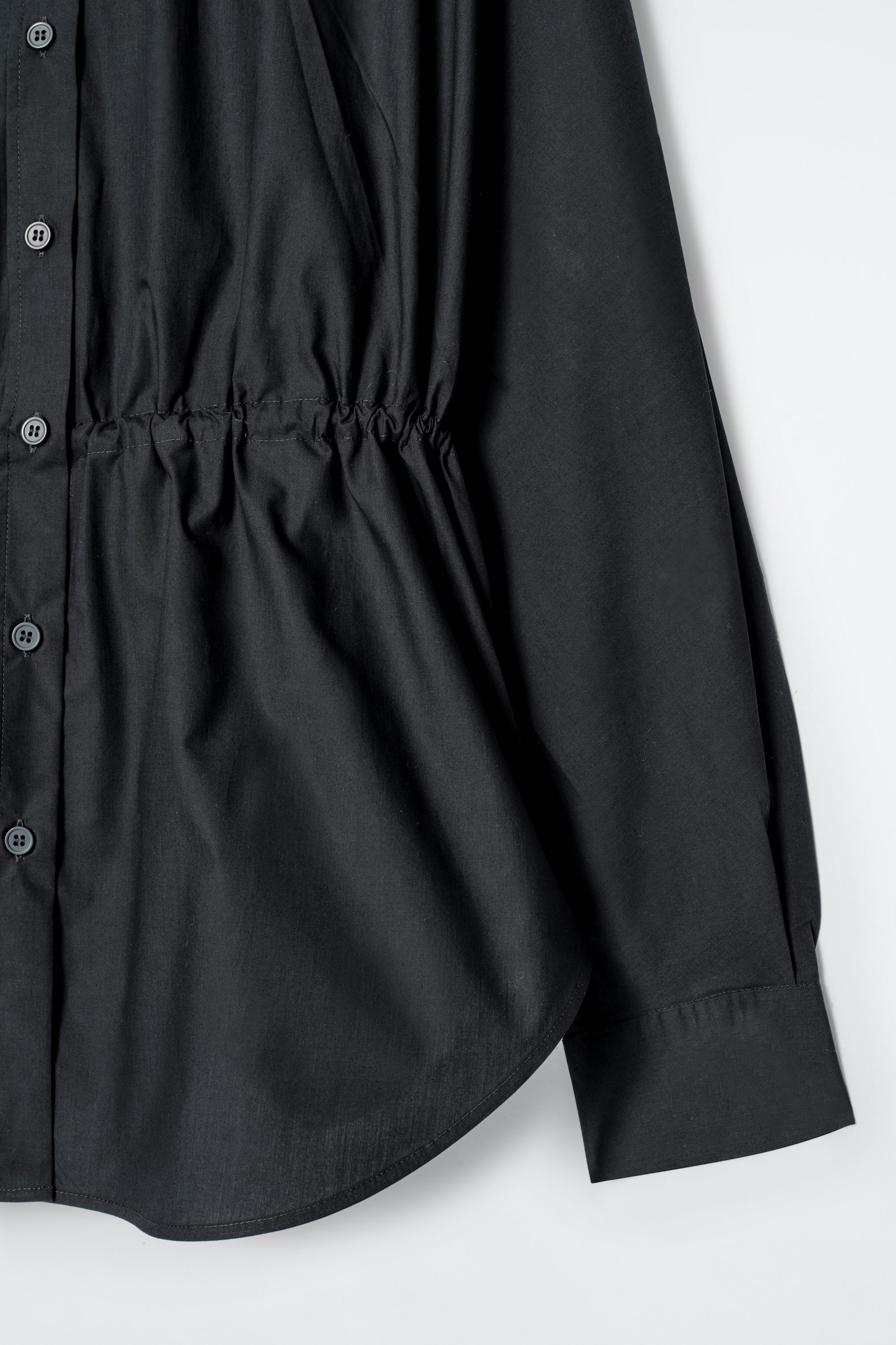 DRAWSTRING-WAIST SHIRT - NAVY | COS